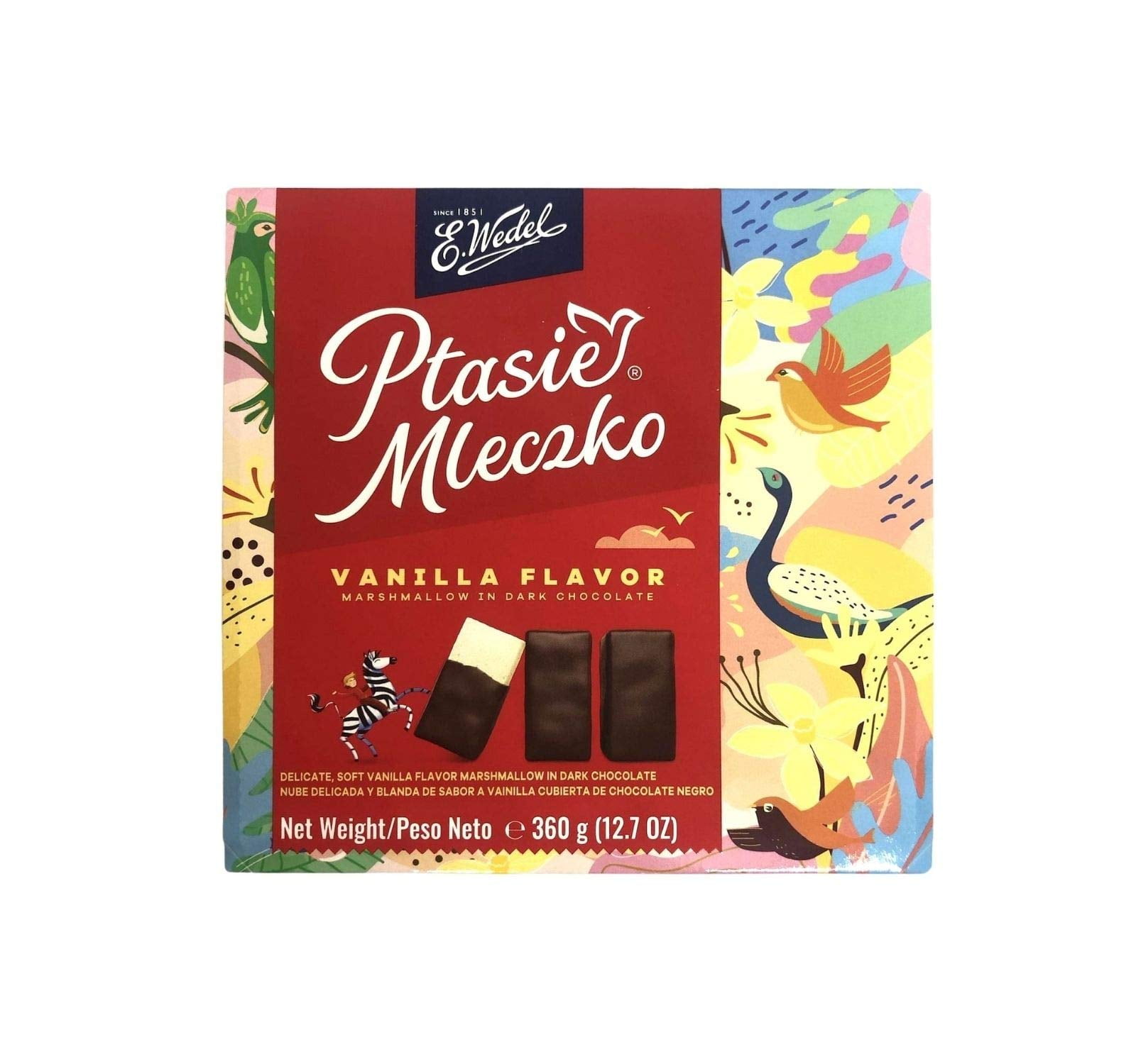 Wedel Ptasie Mleczko Vanilla "Birds Milk" Flavor Marshmallows in Dark ...