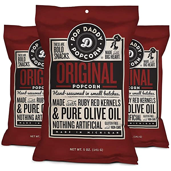 Pop Daddy Hand Seasoned Non GMO Original Popcorn , 3-Pack - Walmart.com