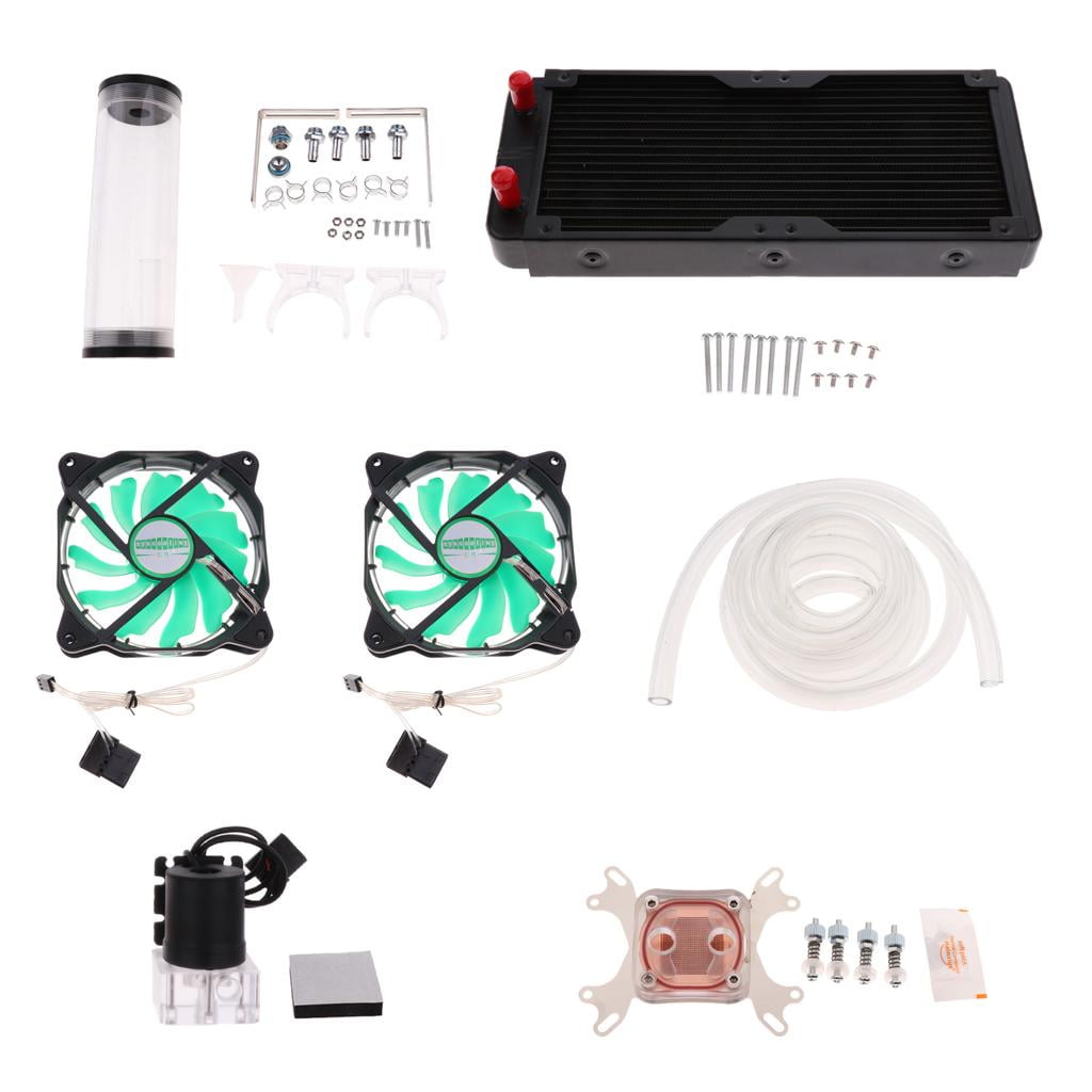 Water Cooling Kit 240mm Radiator CPU GPU Block Pump PC Water Cooling ...