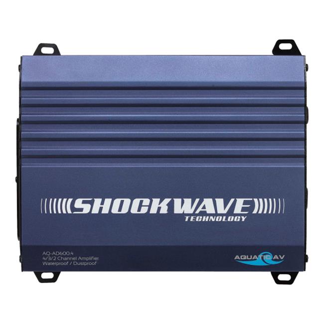 Aquatic AV AQ-AD600.4 600W Max 4 Channel Marine Amplifier - Walmart.com