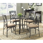 Powell 5 Piece Hamilton Dining Set, Cherry (Table and 4 Swivel Dining ...
