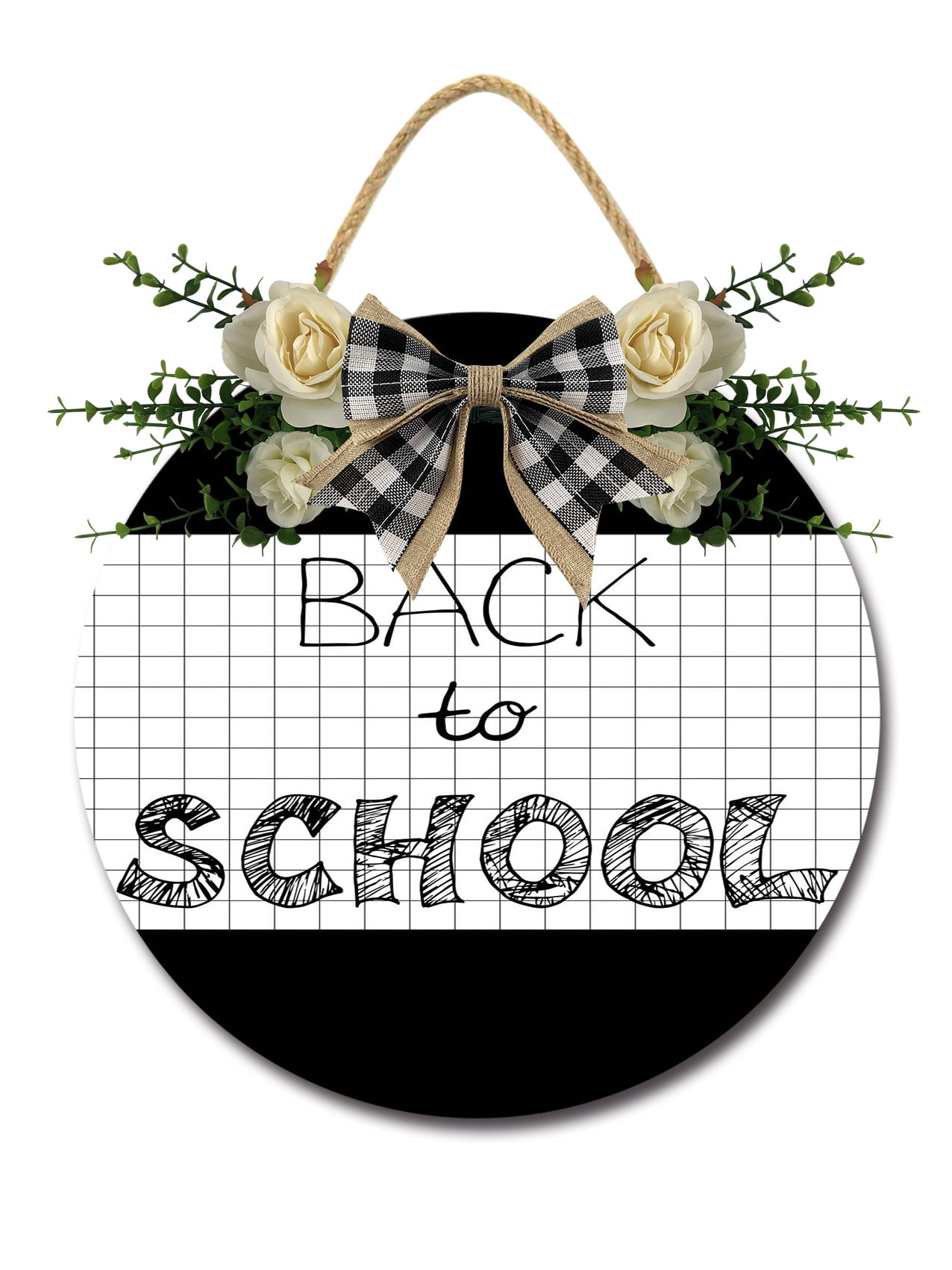 Eveokoki Back To School Door Sign Classroom Door Hanger Back to School ...