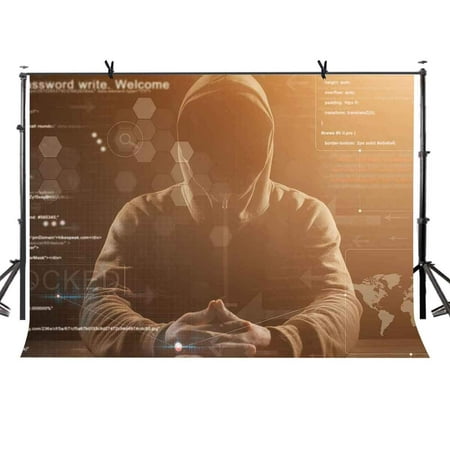 BSDHOME Polyester 7x5ft Computer Hacker Backdrop Classic Computer ...