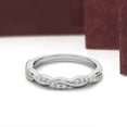 Auory Promise Round Cut Ring - Twisted Eternity Anniversary Ring - 18K ...