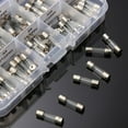 100 Pcs Car Glass Tube Fuse Kit Fast-blow Assorted Fuse Kit Auto Glass ...