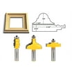 Mitered Door Router Bit Set- Frames & Molding Bit - Yonico 12230 ...