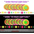 115feet Paper UV Round Neon Garland Streamers Black Light Decorations ...