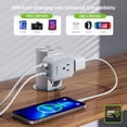 EPICKA Hybrid European Travel Plug Adapter 2 Packs Type C VisaPlug 8-IN ...