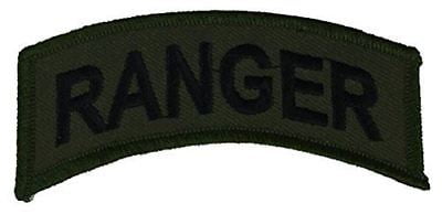 US ARMY RANGER ROCKER TAB PATCH OD GREEN BLACK TAN BERETS LEAD THE WAY ...
