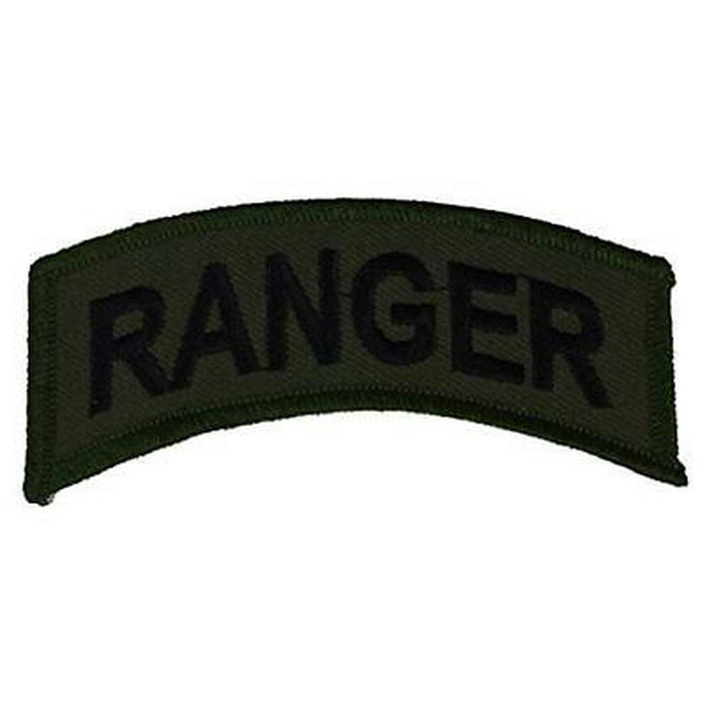 US ARMY RANGER ROCKER TAB PATCH OD GREEN BLACK TAN BERETS LEAD THE WAY ...