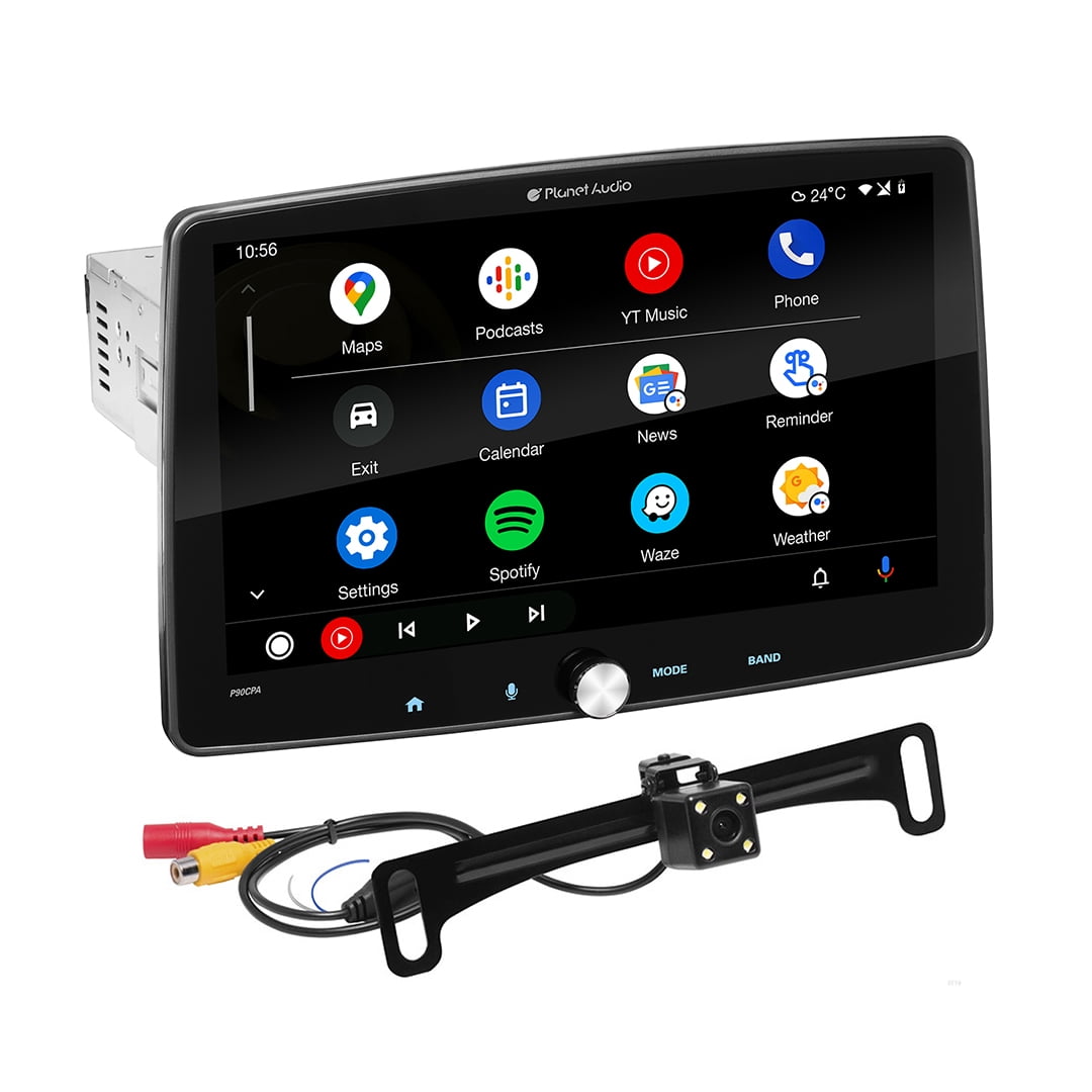 PLANET AUDIO 1-DIN 10.1 Car Stereo Apple Carplay Android Auto Bluetooth ...