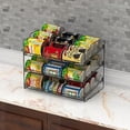 Stackable Can Rack Organizer for Kitchen and Pantry, 3 Tier, Black ...