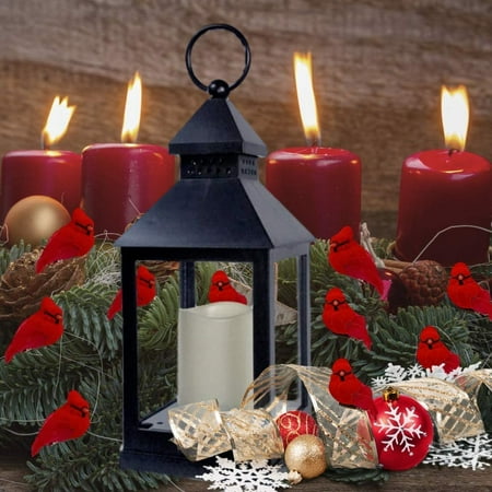 Red Cardinal HHHC - Cardinal Clip-On Christmas Tree Decorations - Red ...