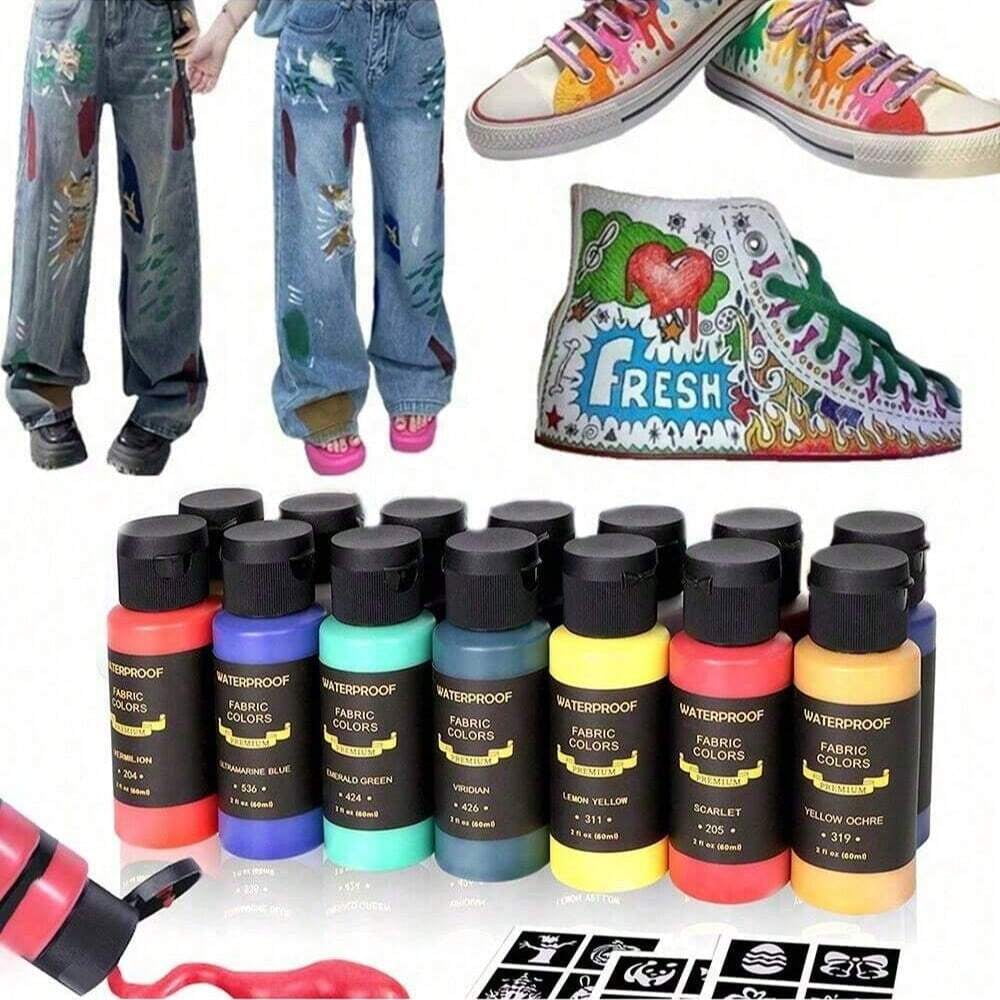 Click here for Jumingds 26 Colors Vibrant Fabric Paint Set With B... prices