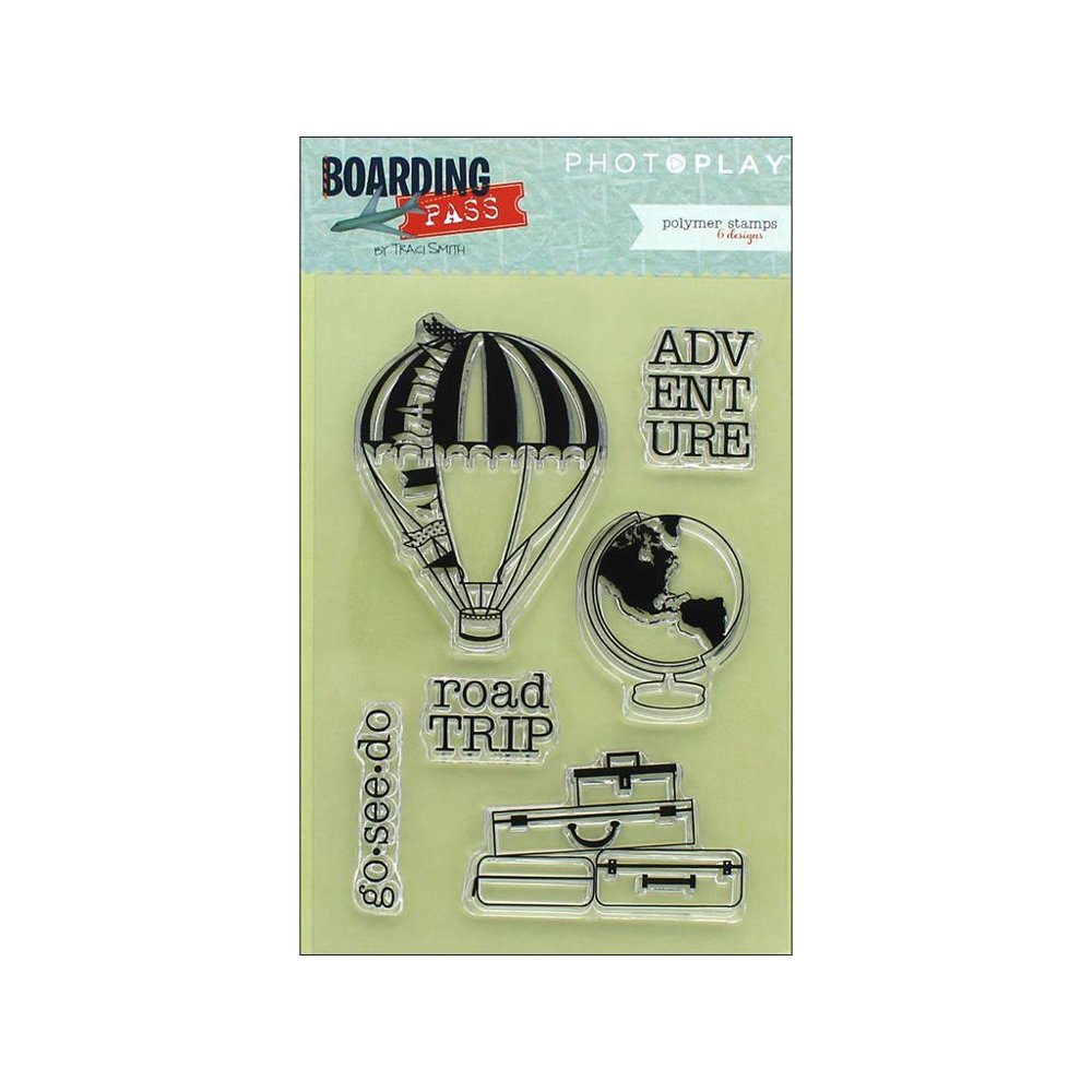 Photo Play Boarding Pass Polymer Stamp - Walmart.com - Walmart.com