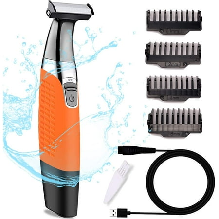 Beard Mustache Trimmer For Men Rechargeable Electric Hair Razor Foil ...