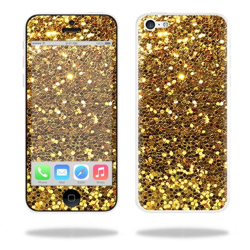 Skin Decal Wrap Compatible With Apple iPhone 5C Gold Dazzle - Walmart.com