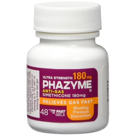 Phazyme Ultra Strength Softgel 180 Mg, 48 Count - Walmart.com