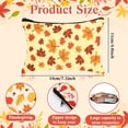 24 count Thanksgiving Day Makeup Bags Bulk Fall Bag Pumpkin Maple Leaf ...