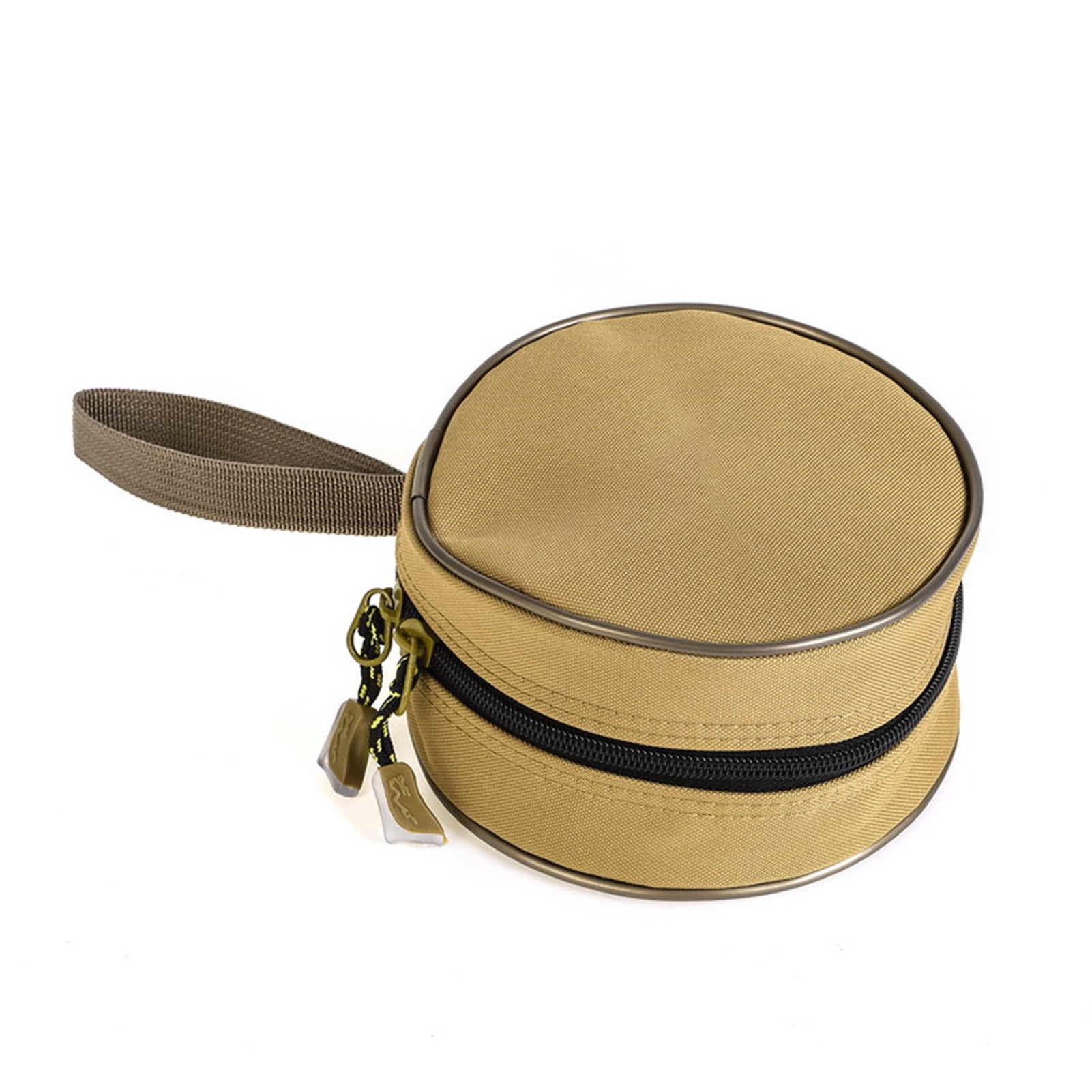 Outdoor Fishing Reel Bag Portable Round Storage Basket Tackle Tools Bag ...