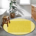 3.3ft Round Rug Yellow Retro Greek Key Area Rugs for Living Room ...