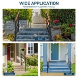 Ktaxon Handrail for Stairs Fits 1-3 Step Stair Railing Handrail for ...