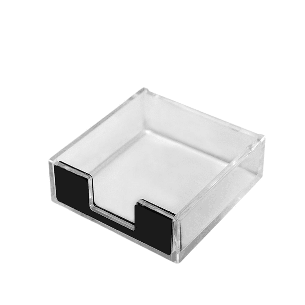 Clear Acrylic Notepad Holder Sets, Square Note Holder for 3" x 3" Note ...