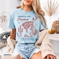 250th America Anniversary Shirt Western Cowboy Graphic 4th of July T ...