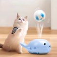 Whale Floating Cats Toy Round Electric Moving Round Designs for Cats ...