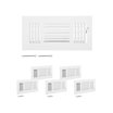 Imperial Metal Decorative Baseboard Register 18 Inch White Adjustable ...