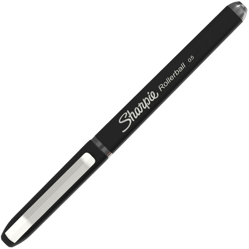 Sharpie Rollerball Pen, Needle Point (0.5mm) Precision Pen, Black Ink ...