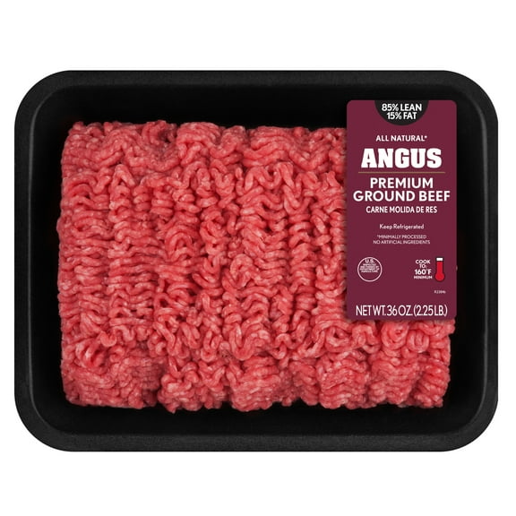 80% Lean / 20% Fat Ground Beef Chuck, 1 lb Tray, Fresh, All Natural* - Walmart.com