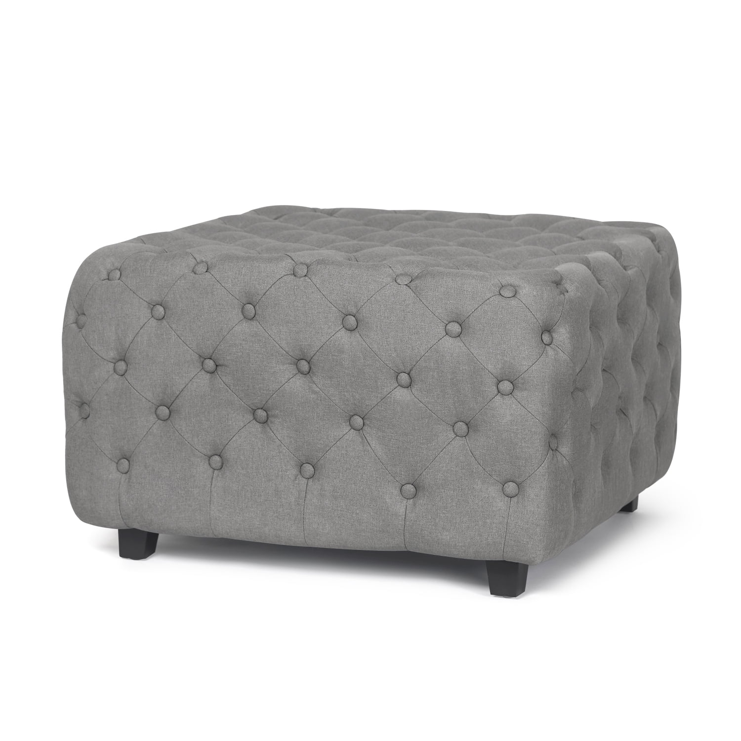 Homebeez Large Square Upholstered Tufted Ottoman Coffee Table,Large ...