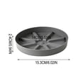 Lunxisen 1 Pcs Home Garden Flower Pot Saucer Thickened Round Plastic ...