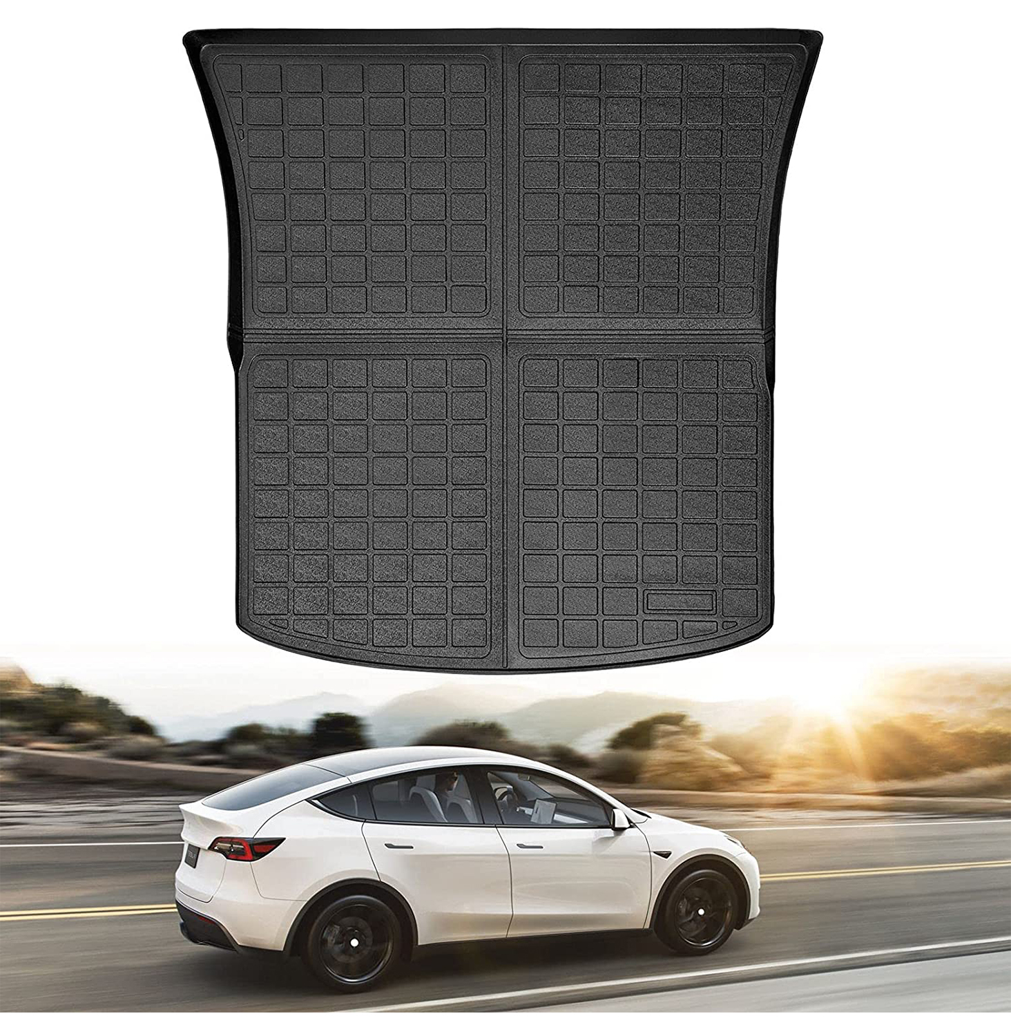 Tesla Model Y Rear Trunk Mat Accessories All-Protection Cargo Liner ...