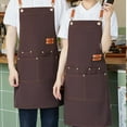 Kitchen Apron, Cotton Fabric Work Apron, Kitchen Work Apron, Cooking ...