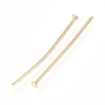 304 Stainless Steel Flat Head Pins Real 24K Gold Plated 22 Gauge 20.3x0 ...