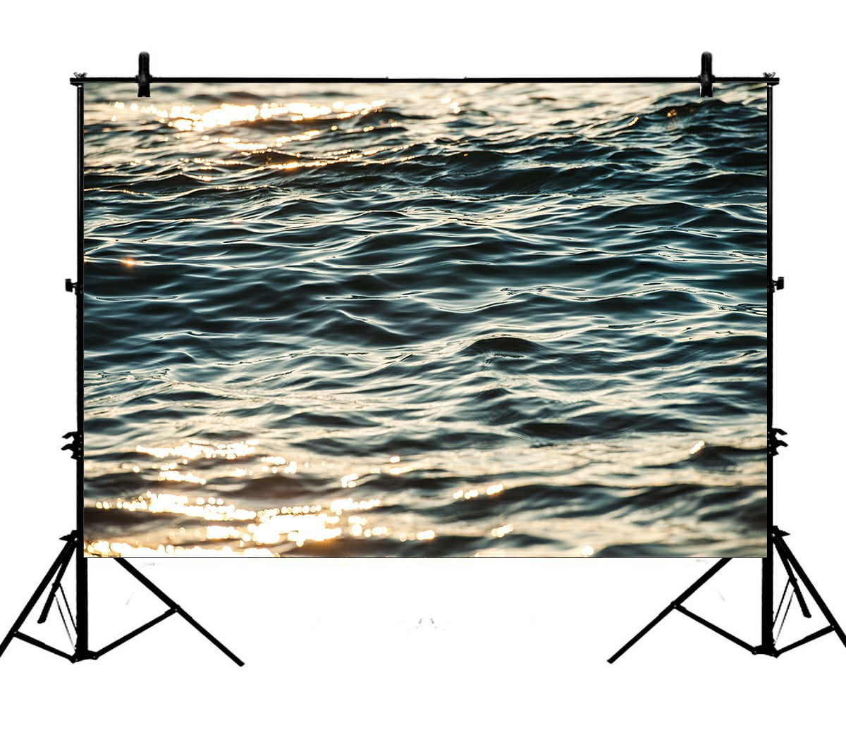 PHFZK 7x5ft Seascape Backdrops, Ocean Waves Sea Beach at Sunset Time ...