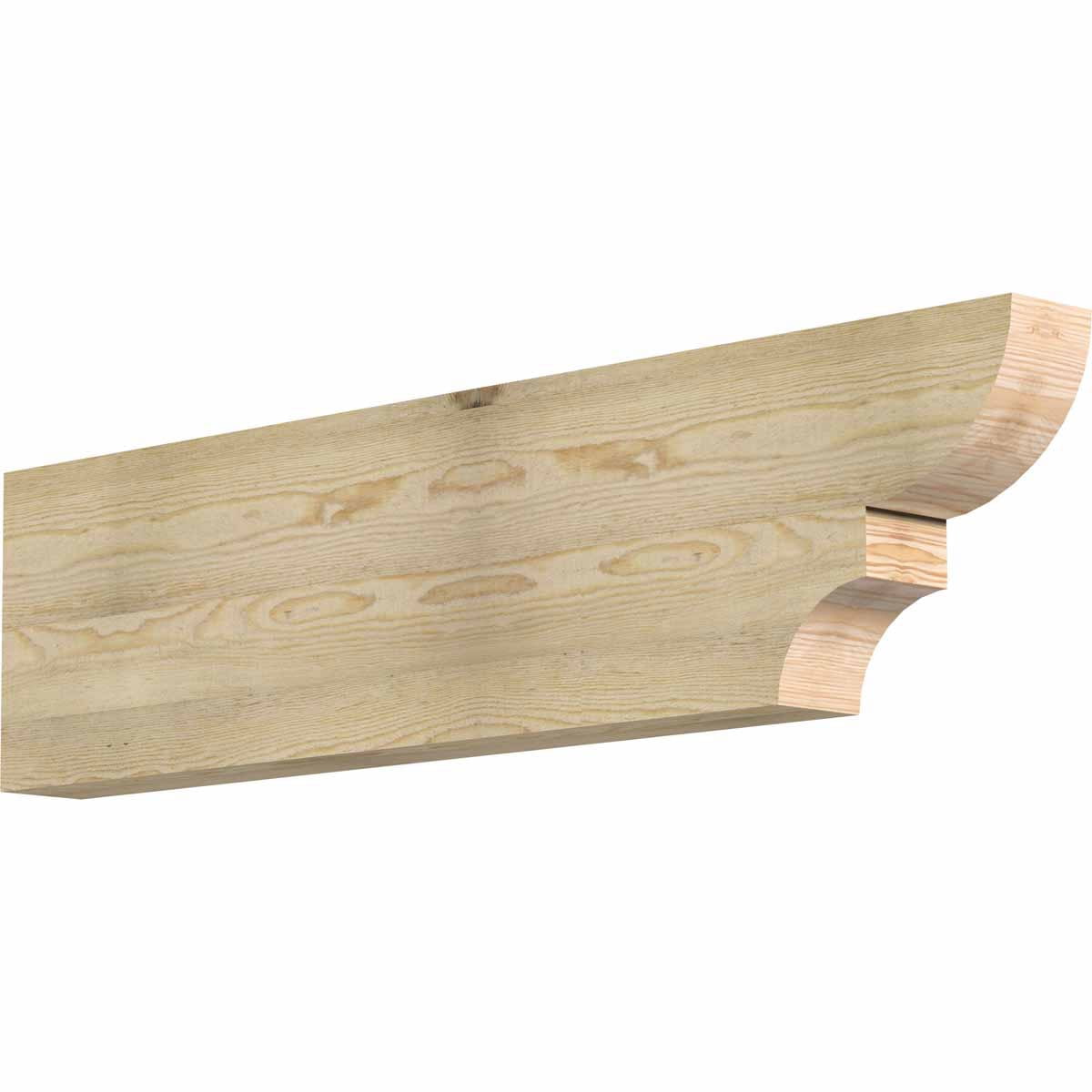 4"W x 12"H x 48"L Ridgewood Rough Sawn Rafter Tail, Douglas Fir ...