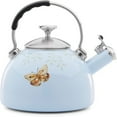 Lenox Butterfly Meadow Enamelware Decorative Metal Tea Kettle with ...