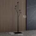Freestanding Black-Tree Hook Coat & Hat Rack with Marble Base - Walmart.com