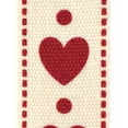 Red Heart Print Cotton Ribbon, 5/8-Inch, 10-Yard - Walmart.com