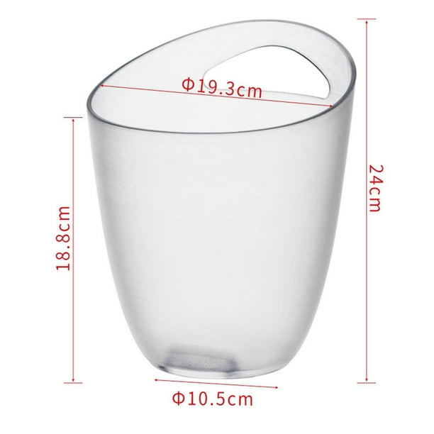 destyer 3L Transparent ice Bucket Drink Tub for Wine Bottle Freezer ...