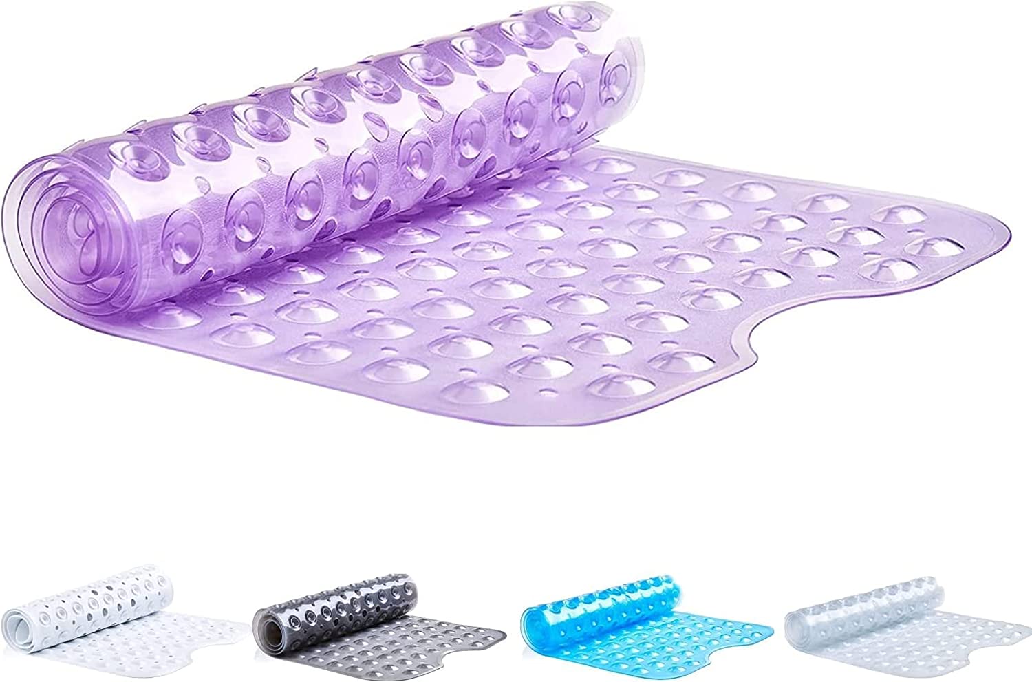 Square White Shower Mat 53x53cm21x21in Nonslip Machinewashable ...