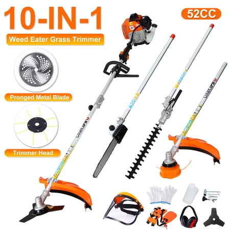 PROYAMA 42.7cc 2-Cycle Gas Powred Weed Eater Weed Trimmer, 2-in-1 Gas ...