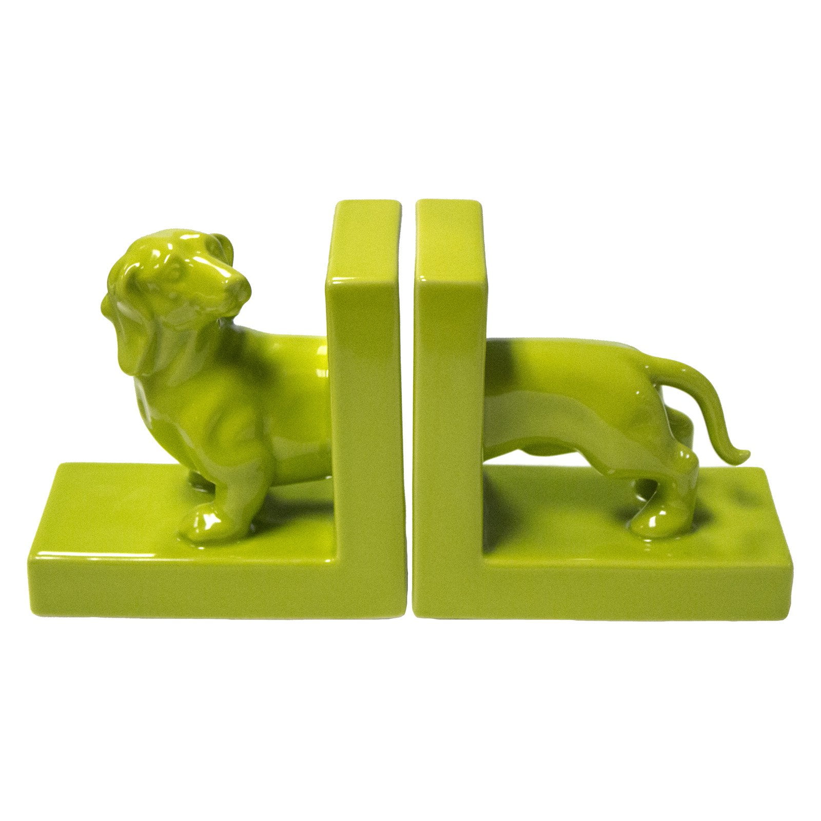 Sagebrook Home Ceramic Dachshund Bookends - Walmart.com