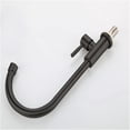 304 Stainless Steel Matte Black Single Cooling Kitchen Faucet Rotating ...