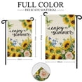 Enjoy Summer Sunflower Rose Garden Flag 12x18 Inch Country Farm Flower ...