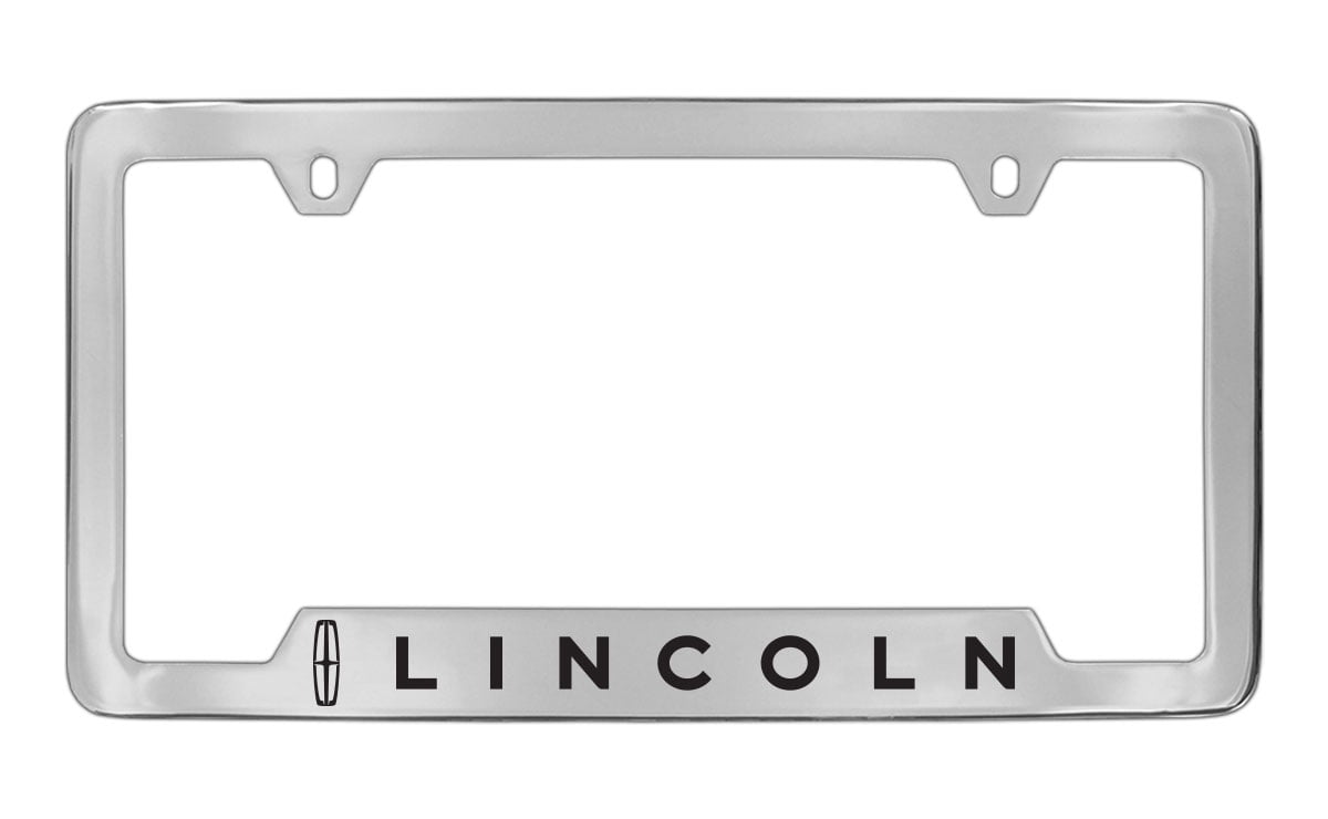 Lincoln Workmark Chrome Plated Metal Top Engraved License Plate Frame ...
