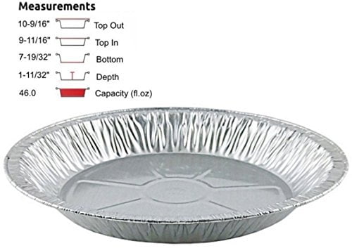 Handi-Foil 11" Aluminum Pie Pan Tin 1 11/32" Deep 15/Pk - Extra Deep ...